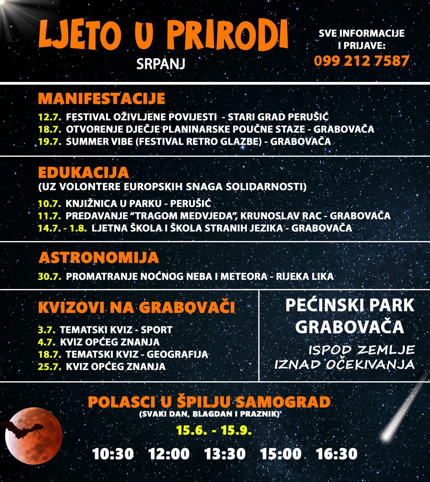 LJETO U PRIRODI - SRPANJ U PEĆINSKOM PARKU GRABOVAČA! - Pećinski park ...